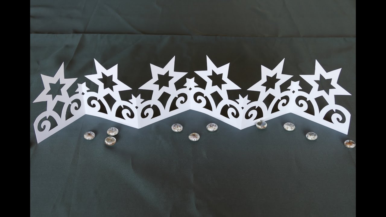 Sterne / stars basteln, filigranes Ornamentband aus Papier - YouTube