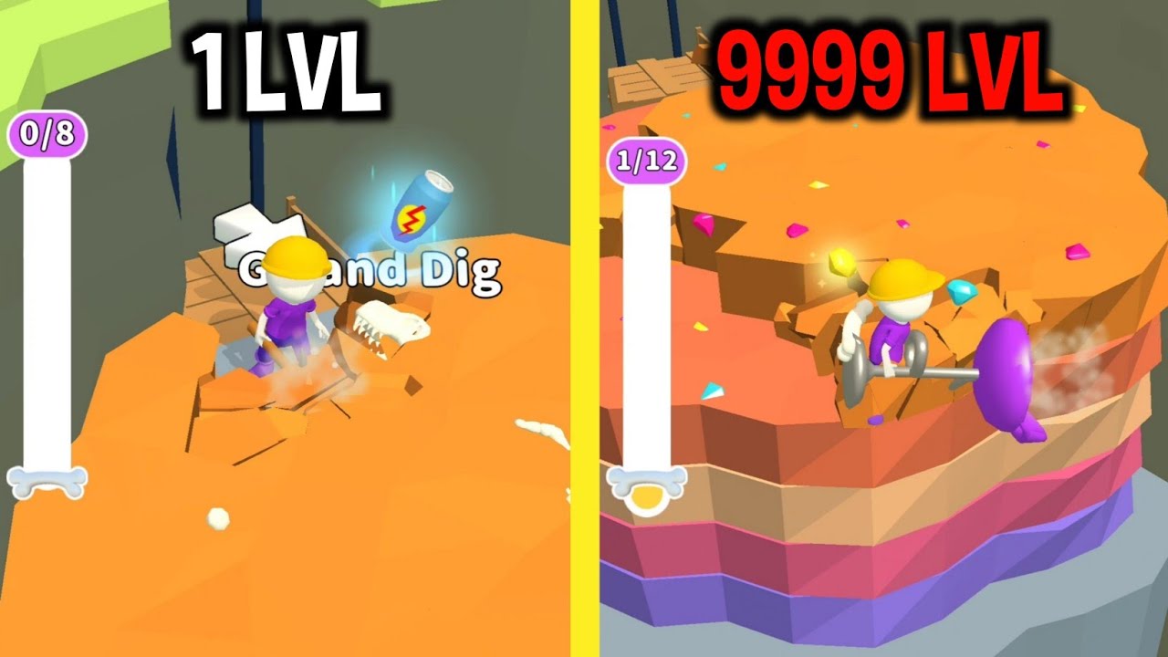 MAX LEVEL in Dig A Dino Game - YouTube