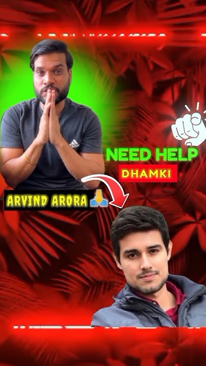 Arvind Arora Need Help!🙏 Dhamki Mila from Dhruv Rathee 😱 #shorts # ...