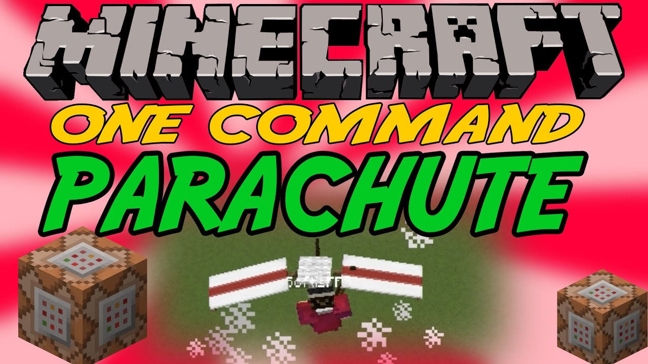 MINECRAFT - PARCHUTES | ONE COMMAND | SPOTLIGHT (NO MODS) - YouTube