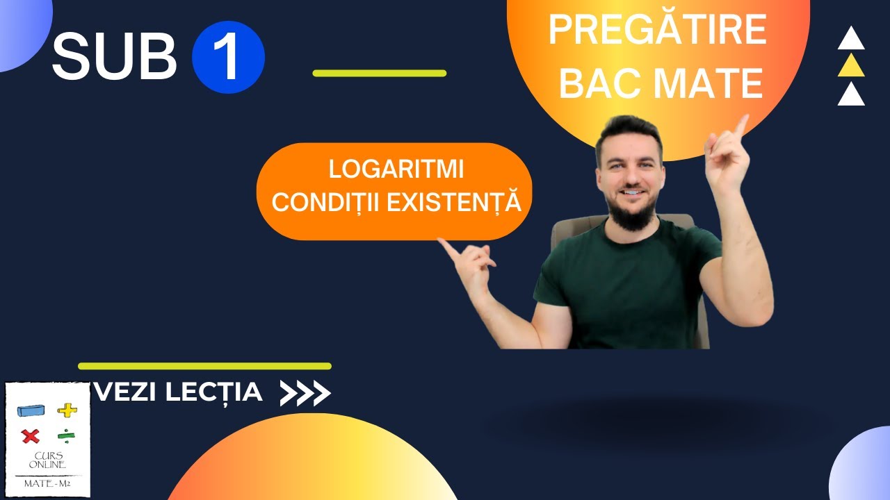 Operatii cu Logaritmi SUB I Mate BAC - YouTube