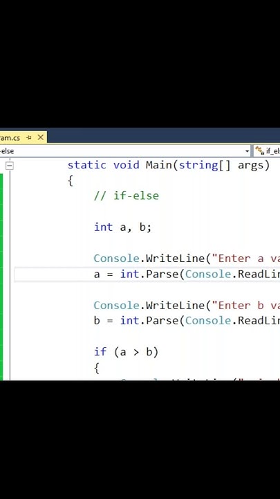 If,Else Coding Of #csharp .Net In Telugu Full Video Link In Description - YouTube