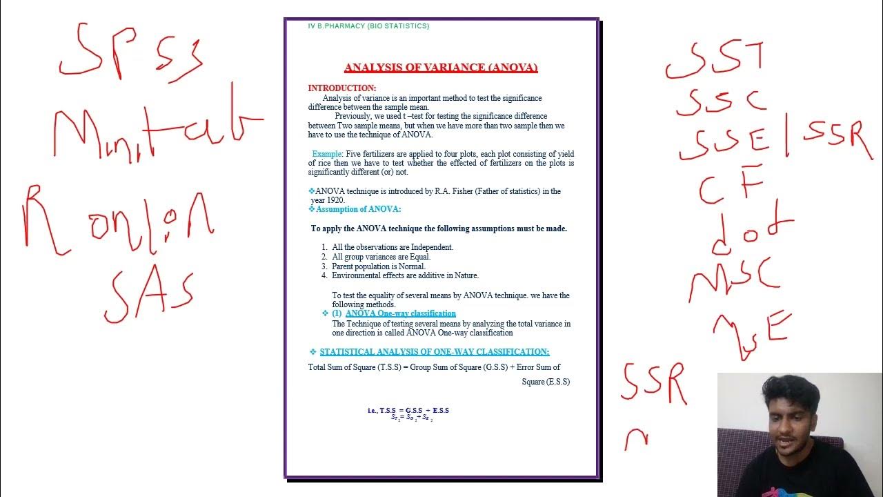 BIOSTATISTICS .SHORTCUTE METHOD TO SOLVE ANOVA. EASISEST WAY TO SOLVE ONE WAY AND TWO WAY ANOVA ...