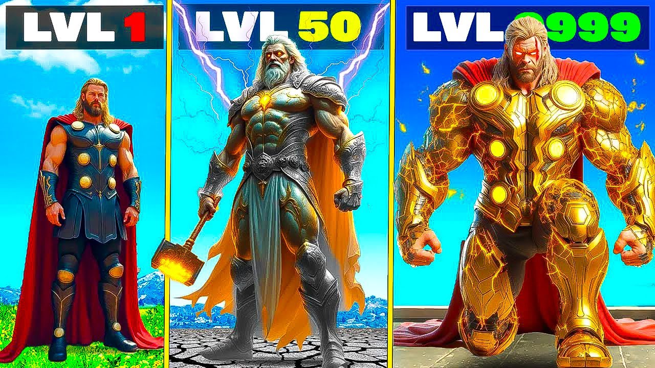Upgrading Level 1 Thor to Level 1,000,000,000 Thor In GTA 5 - YouTube