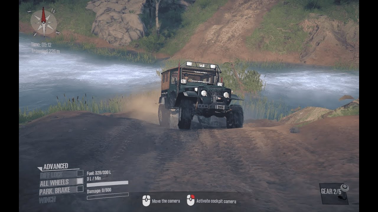 MudRunner Free Offroad Drive With Mitsubishi 4DR5 Crosses a River ...