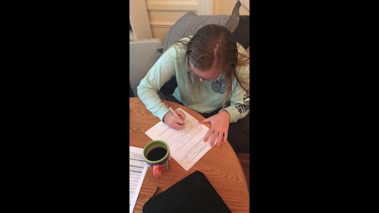Stephanie Doing HW - YouTube