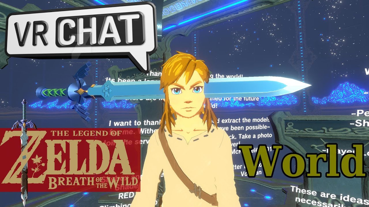 VRchat The Legend of Zelda: Breath of the Wild World. A guided tour of ...