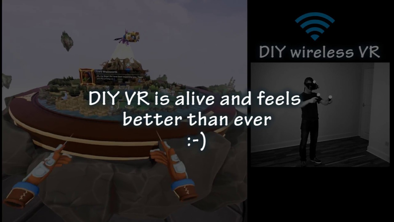 DIY wireless VR Trailer VIVE EMU - YouTube