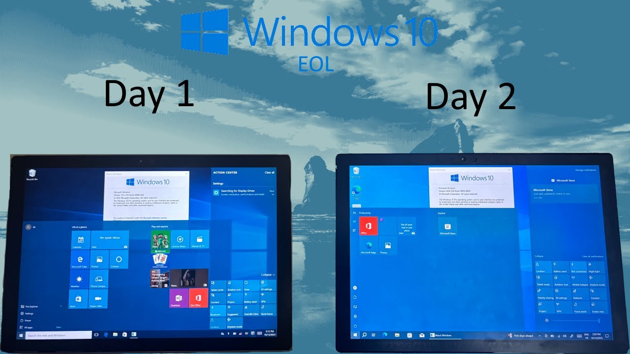 Using Windows 10 for its last two days - YouTube