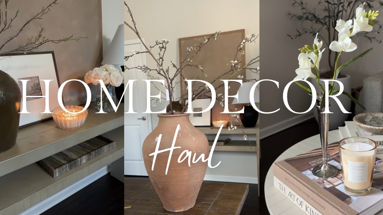 SPRING DECOR HAUL | HOMEGOODS, AMAZON, CB2 & MORE - YouTube