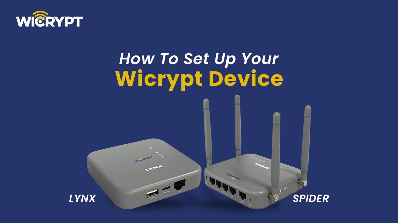 How To Set Up Your Wicrypt Device - YouTube