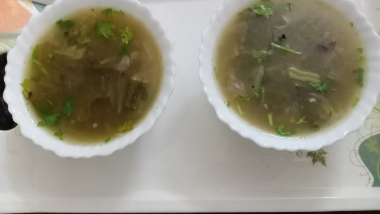 How to make vegetable soup/ladies finger soup/pepper soup - YouTube