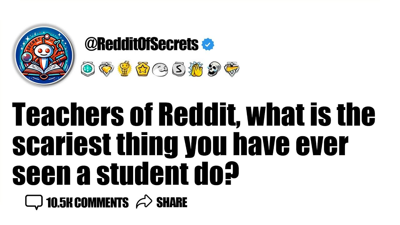 Teachers of Reddit, what is the scariest thing you have ever seen a ...