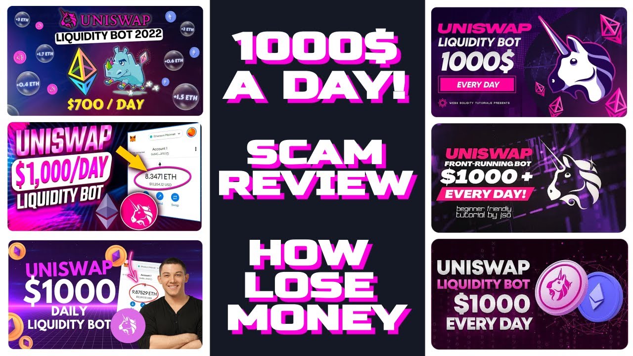1000$ per Day. SCAM project Review. How To Lose Money with UniSwap ...