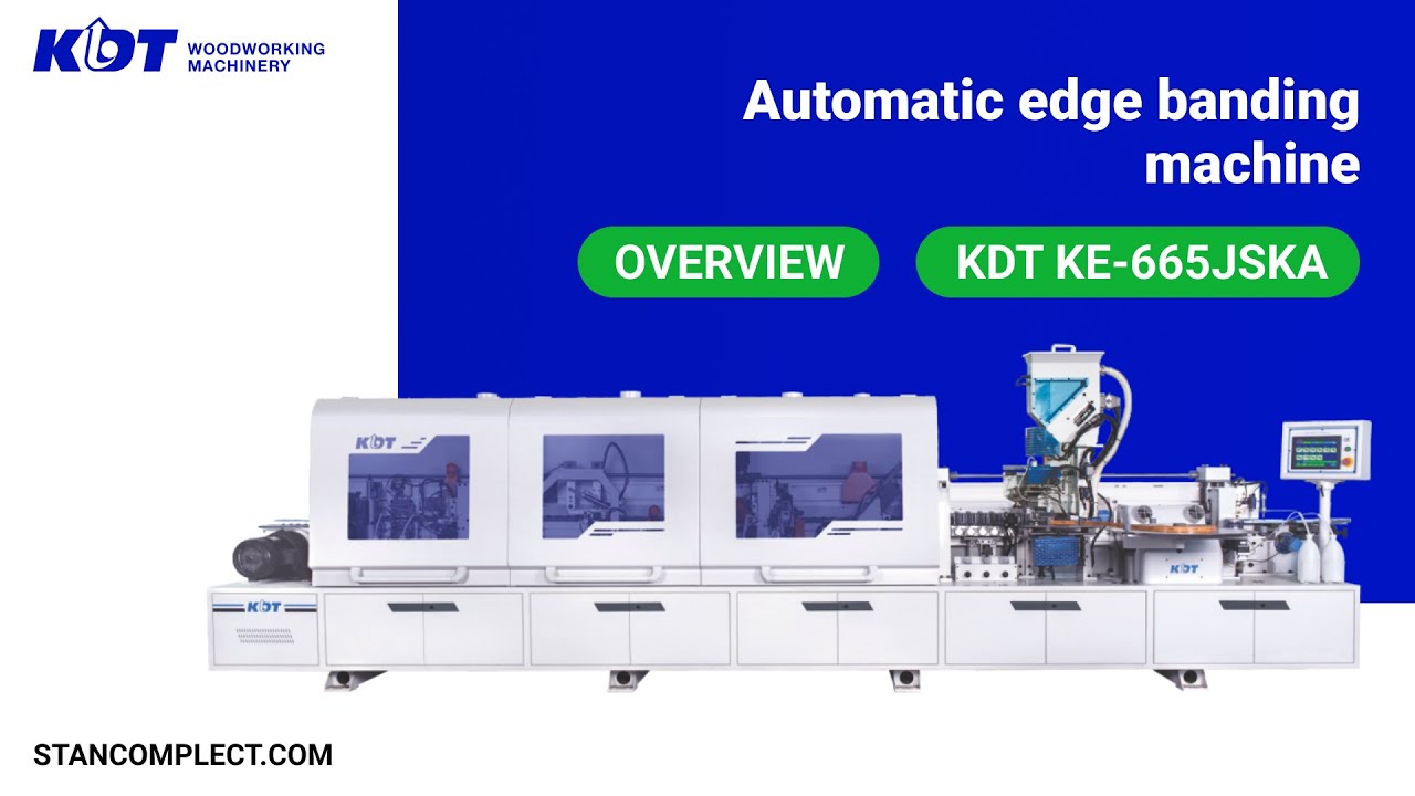 KDT KE-665JSKA edge banding machine with a top glue pot for working ...