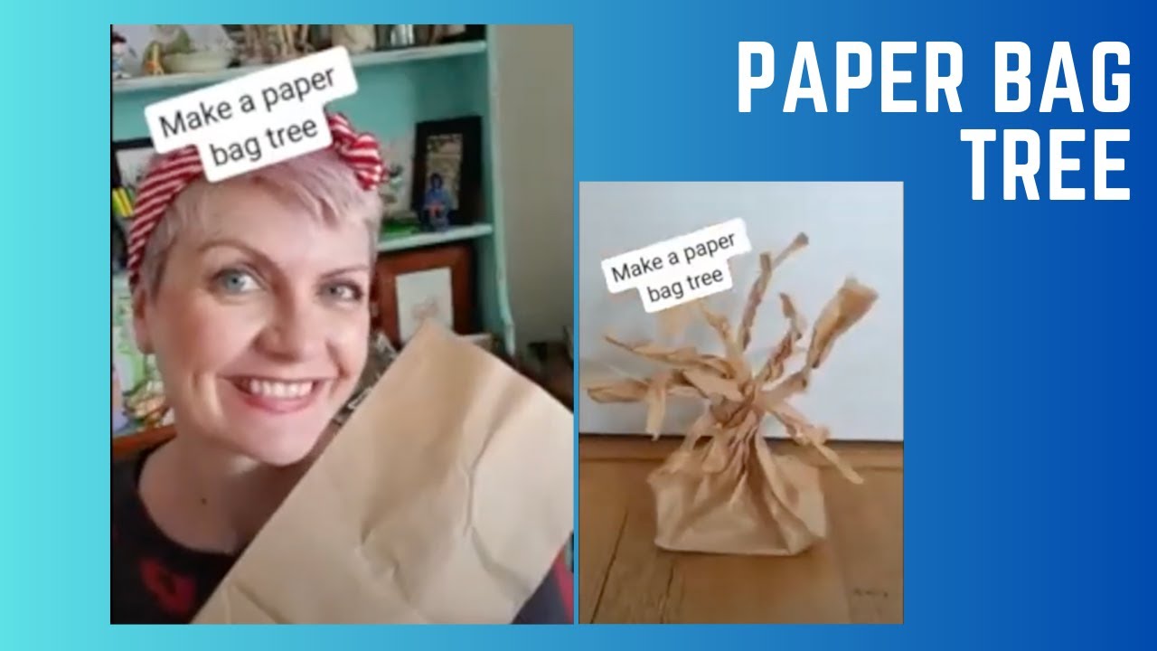 How To Make A Tree From A Brown Paper Lunch Bag Short Easy Craft With How To Make A Tree From A Brown Paper Lunch Bag Short Easy Craft With