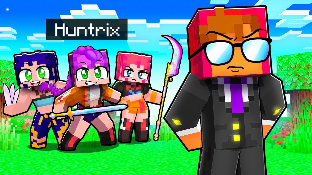 Becoming a HUNTRIX BODYGUARD in Minecraft! - YouTube