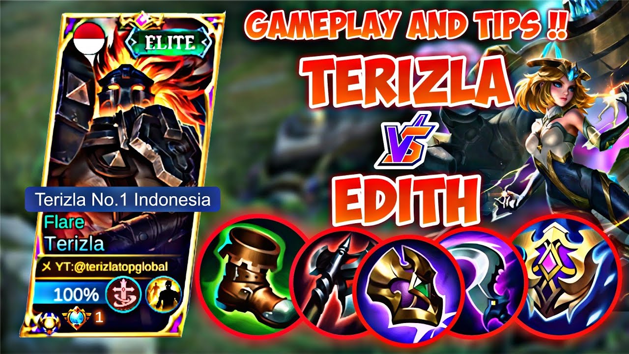 GAMEPLAY AND TIPS TERIZLA VS EDITH AND BEST BUILD TERIZLA 2023 - YouTube
