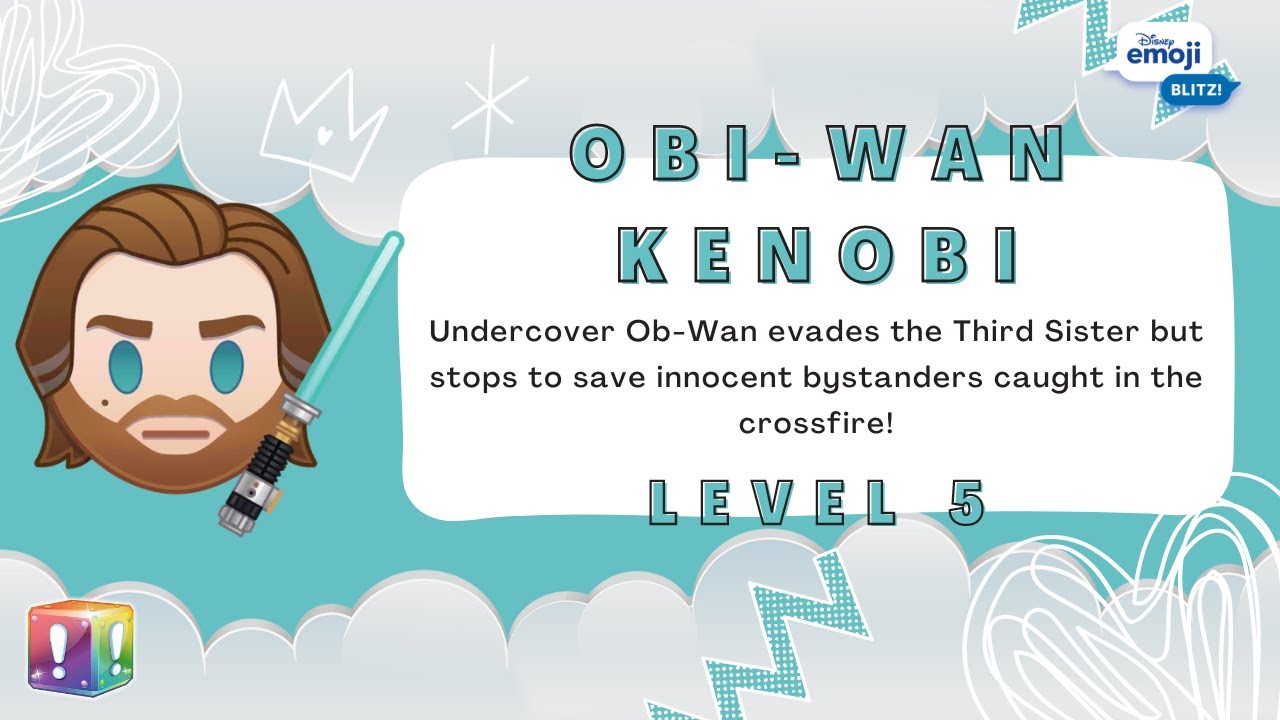 Disney Emoji Blitz - Obi-Wan Kenobi (Level 5) - Star Wars - Rainbow ...