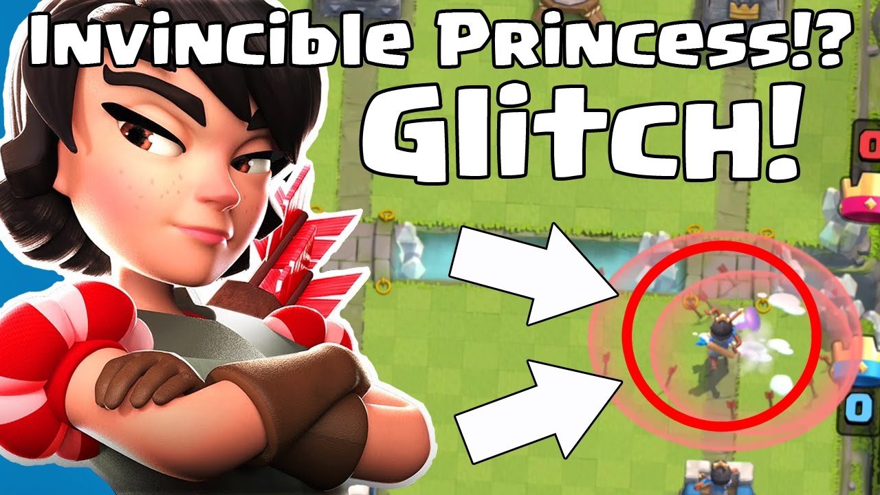INVINCIBLE PRINCESS GLITCH! Clash Royale - HOW DID THE PRINCESS SURVIVE ...