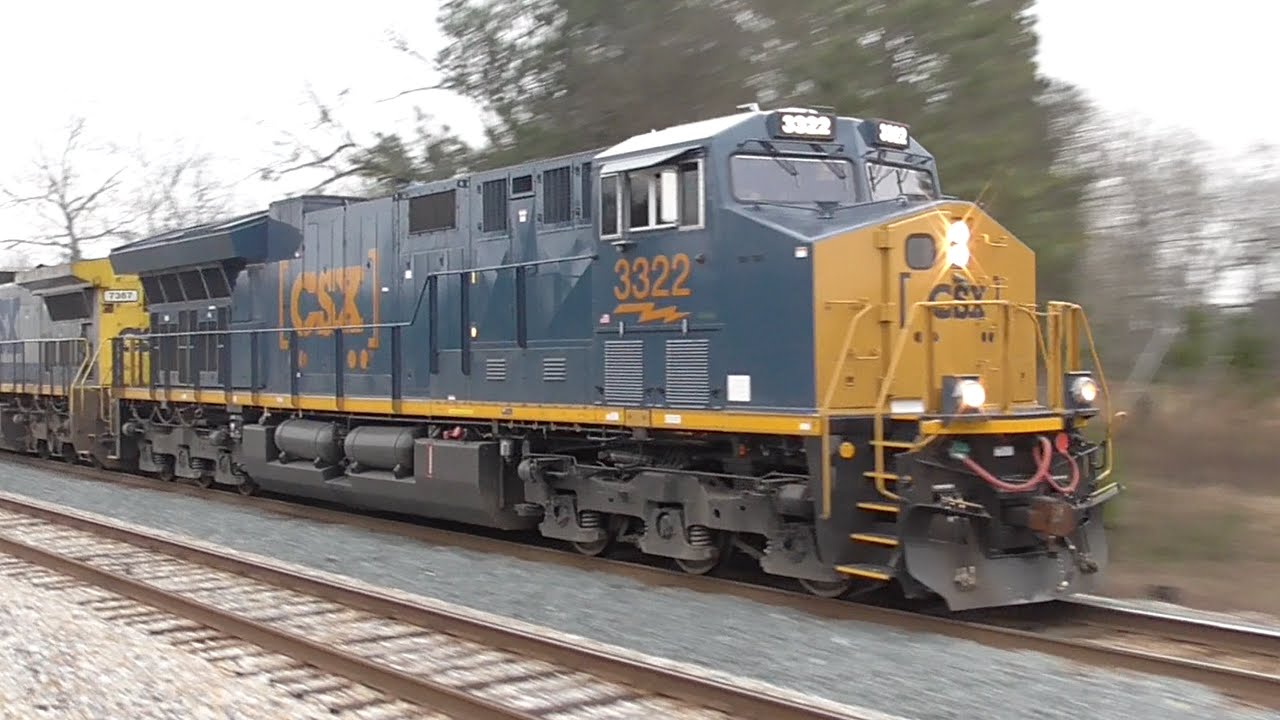 [1m] CSX Train Chasing with Difficulties, Railfanning Carlton - Hull GA ...