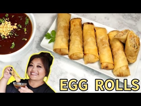how to make CRISPY HMONG Egg Rolls w/ Dipping Sauce - YouTube