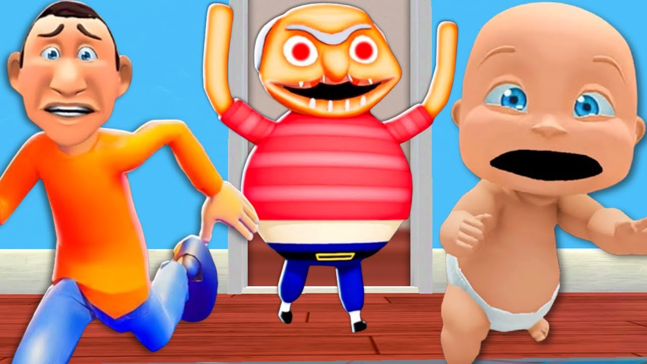 Baby & Daddy Escape EVIL STEPDAD! - YouTube