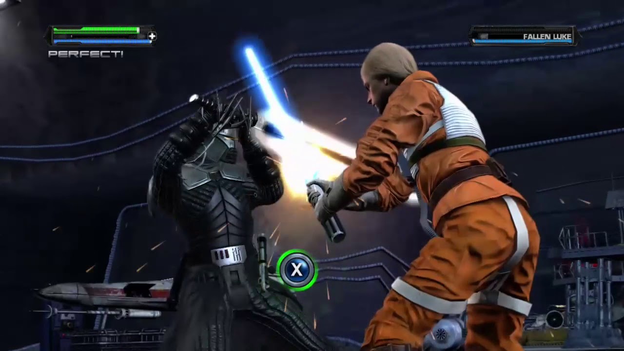 Star Wars Force Unleashed StarKiller Vs. Luke - YouTube