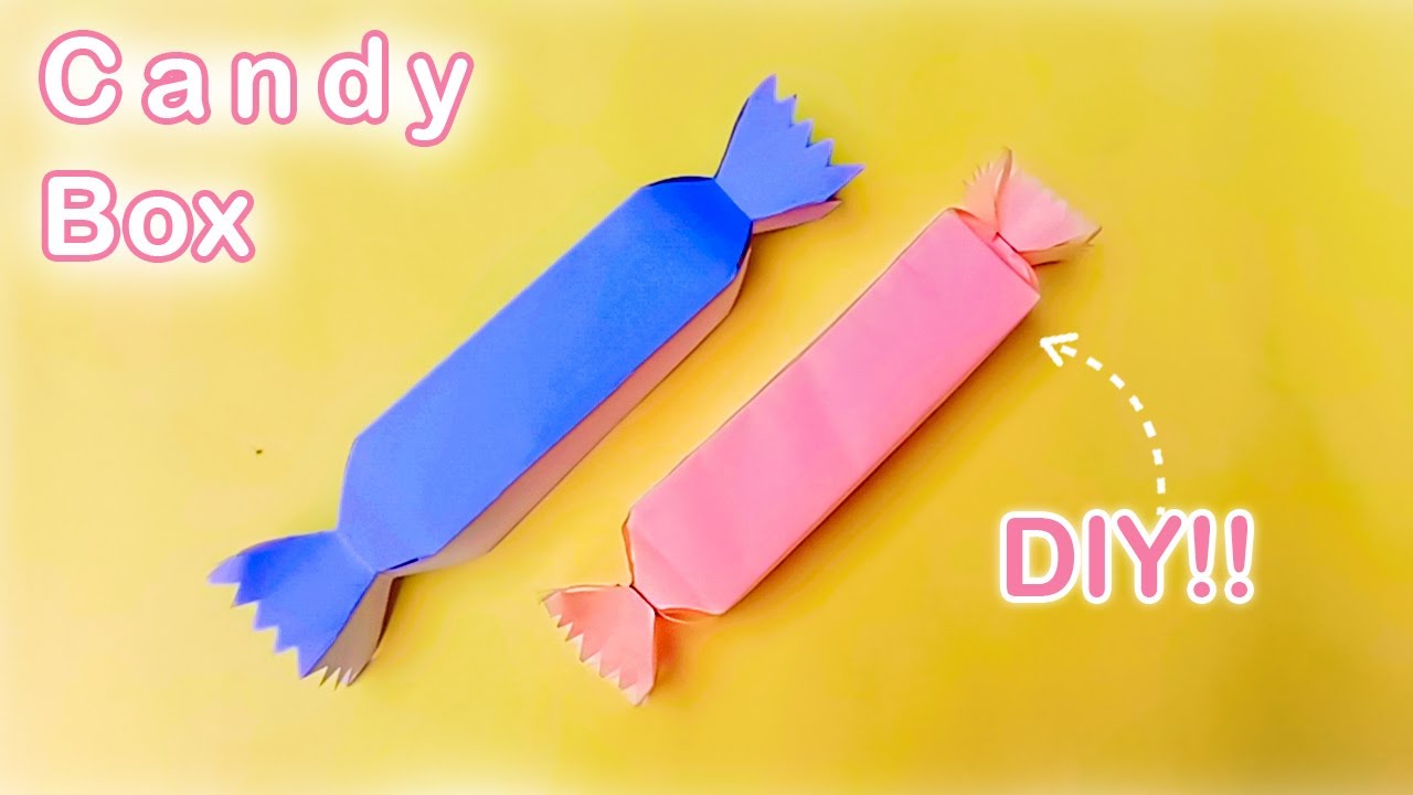 How to Make a Paper Candy Gift Box | DIY Paper Craft Ideas - YouTube