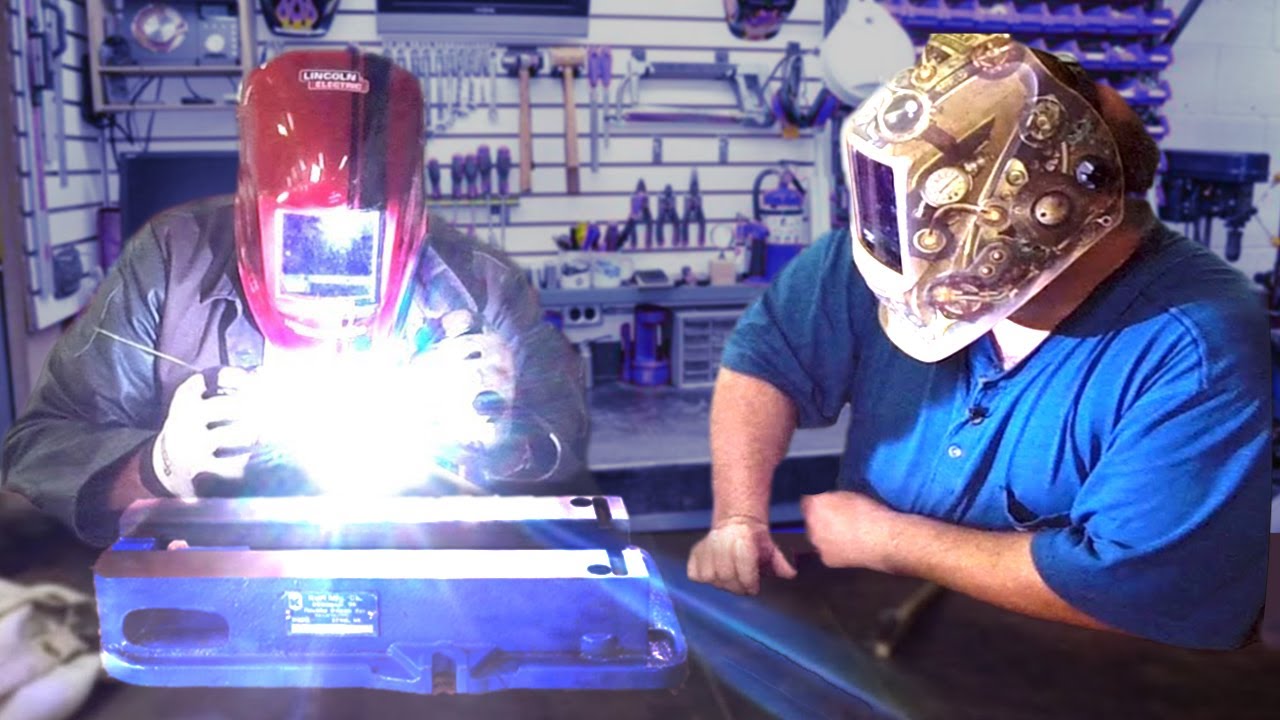 Welding repair of a Kurt Vise for my friend Keith Rucker - YouTube