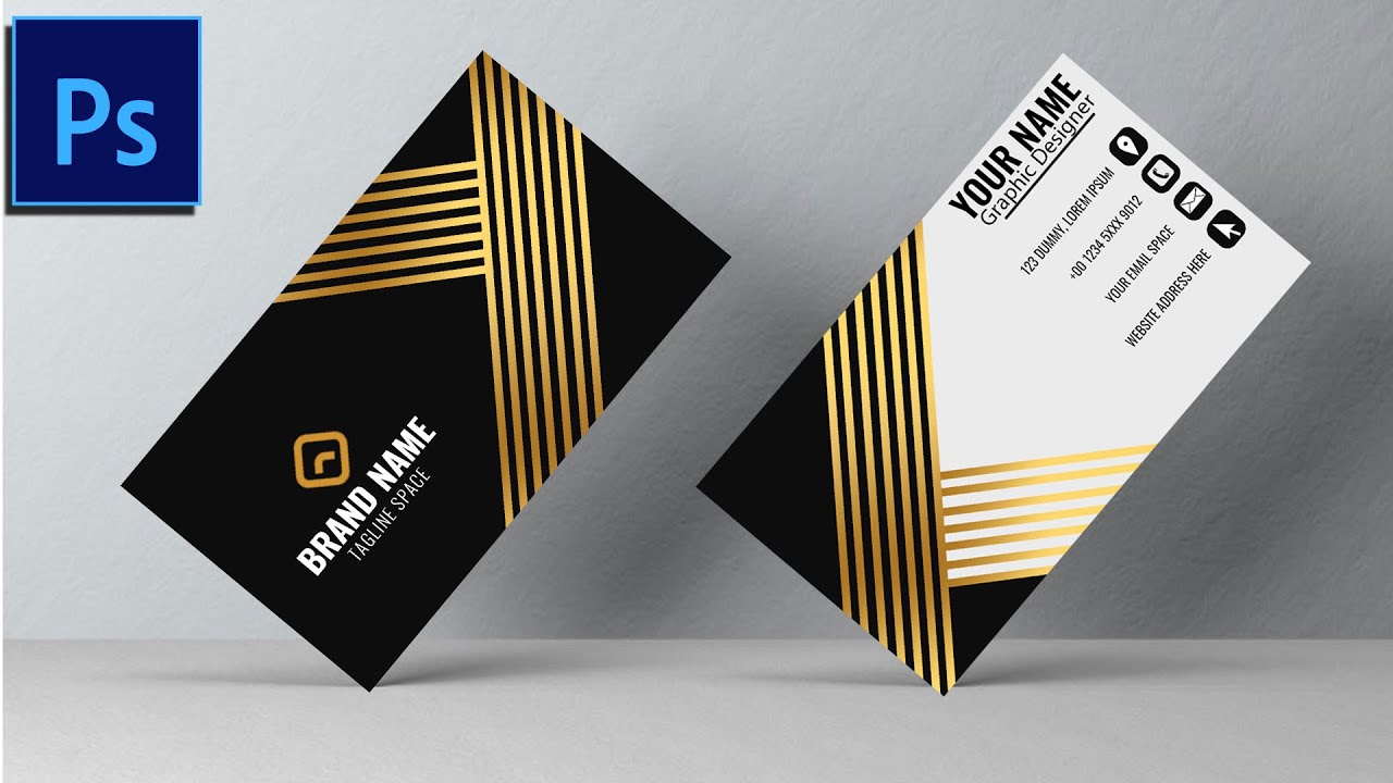 Business Card Design in Adobe Photoshop Cc ||#BUSINESS_CARD || Adobe ...
