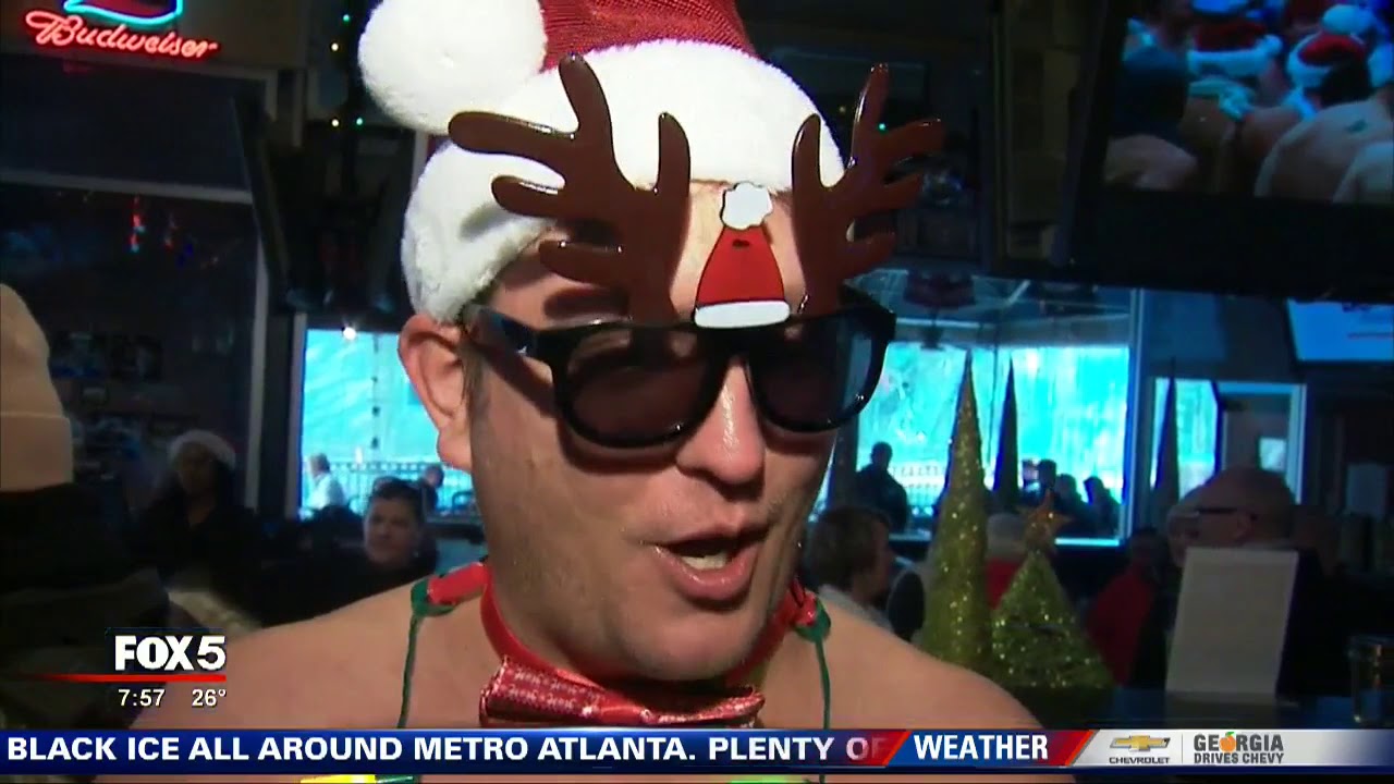 Santa Speedo run in Atlanta - YouTube