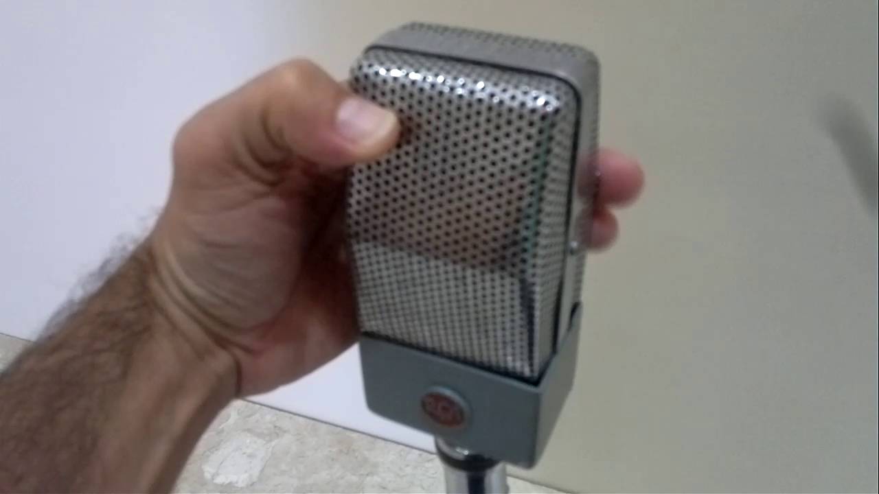 Microfone Antigo RCA Junior Velocity - YouTube