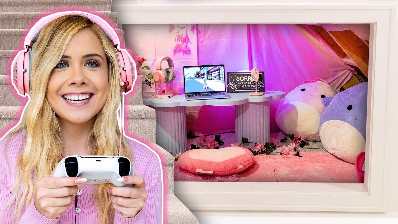 I BUILT A SECRET GAMING ROOM IN MY DREAM HOUSE! - YouTube