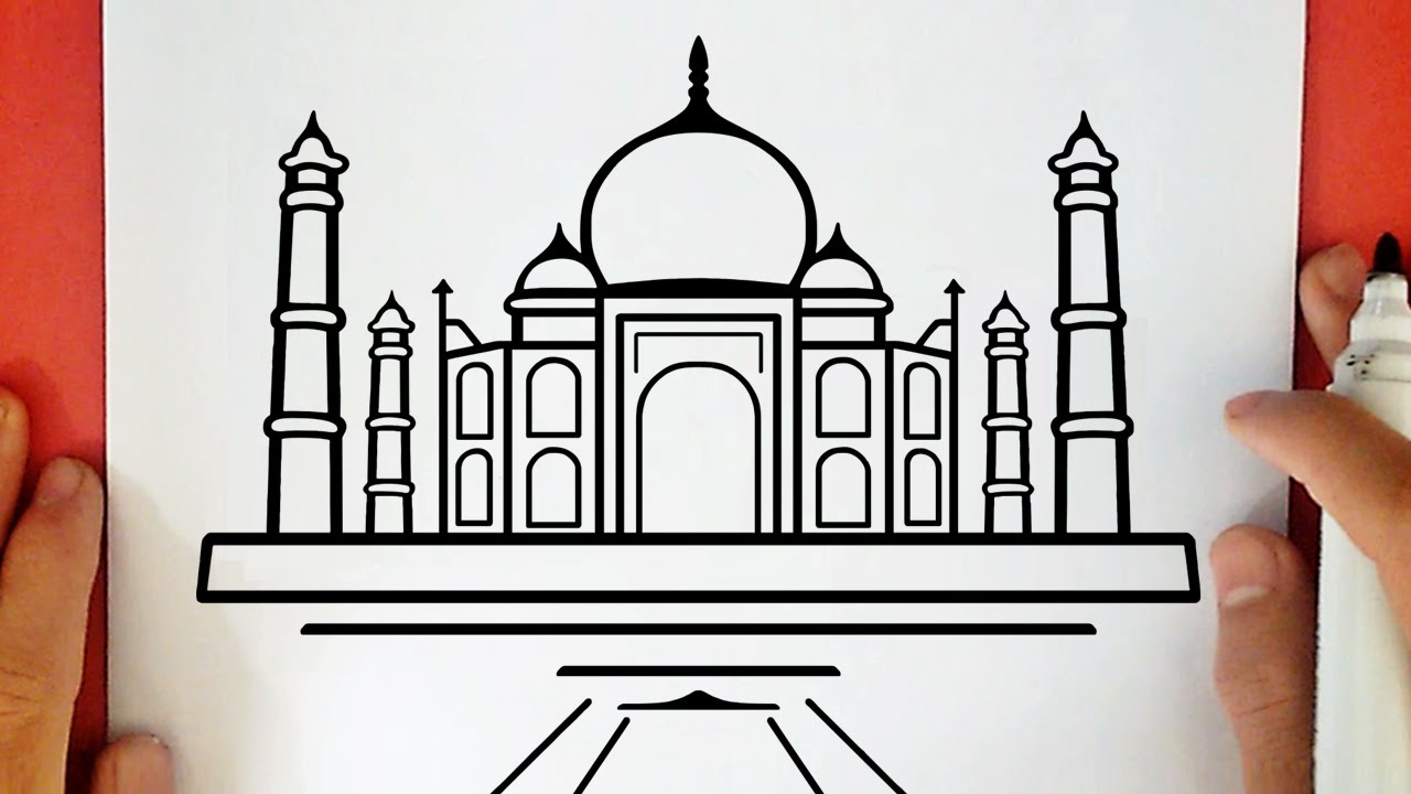 COMO DESENHAR O TAJ MAHAL - YouTube