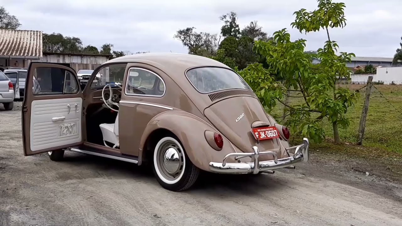 FUSCA 1968!!! INTERIOR BRANCO!!! BEGE NILO! TODA ORIGINAL!!! - YouTube