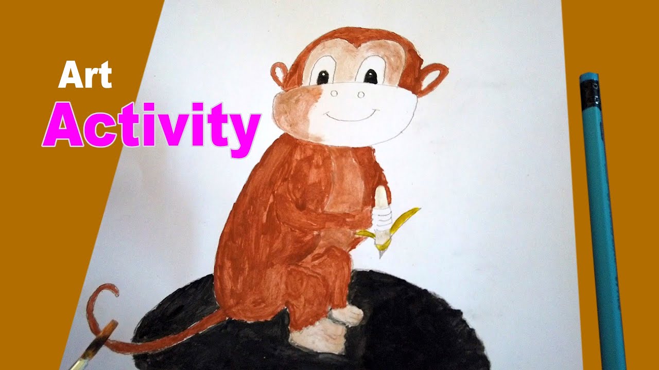 Art & Drawing Activity in School || Painting with Water colour | Kids ...