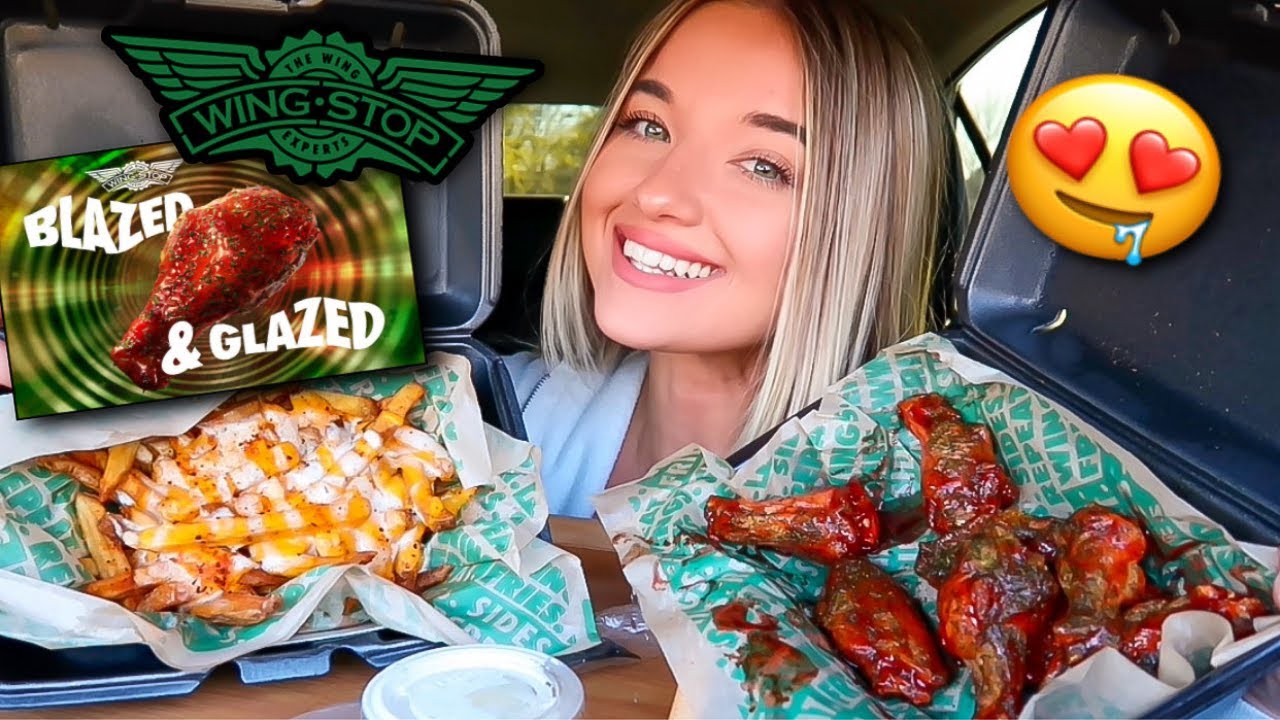 Wingstop MUKBANG! *NEW* Blazed & Glazed WINGS!! - YouTube