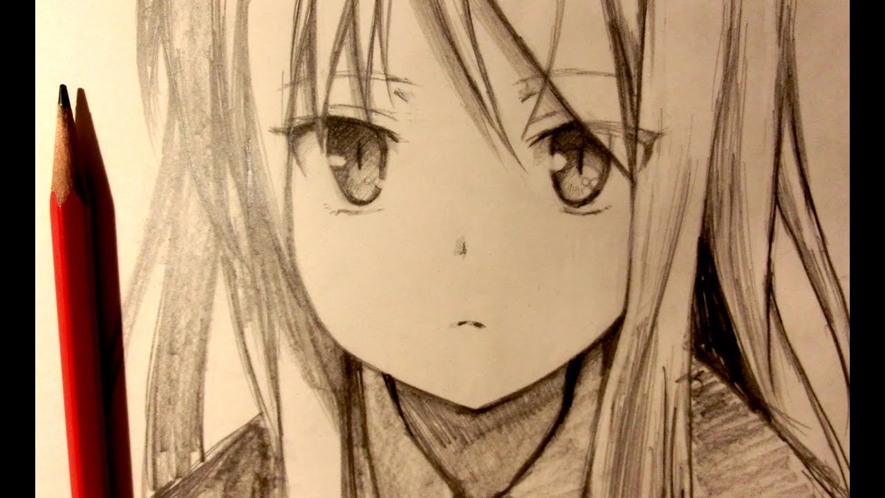 ASMR | Pencil Drawing 39 | Shiina Mashiro (Request) - YouTube