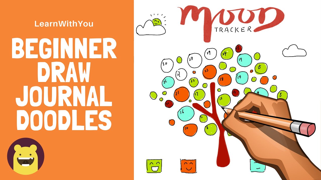 Mood Tracker Doodles - How to draw so cute for doodle and bullet ...