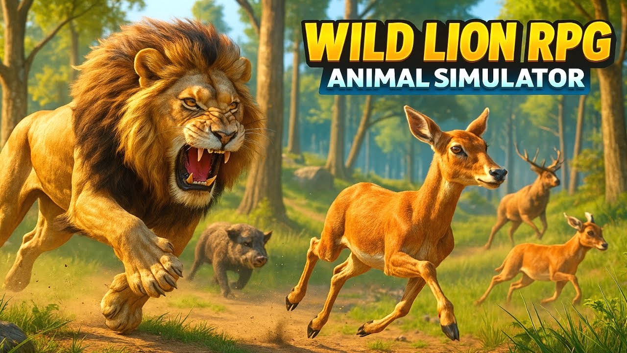 Wild Lion RPG Animal Simulator - Animal Attack Game | RKM Gaming | Lion ...