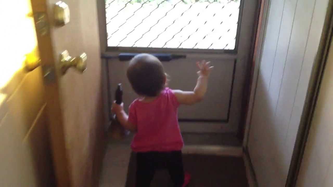 Cute Baby Ringing Bell - YouTube
