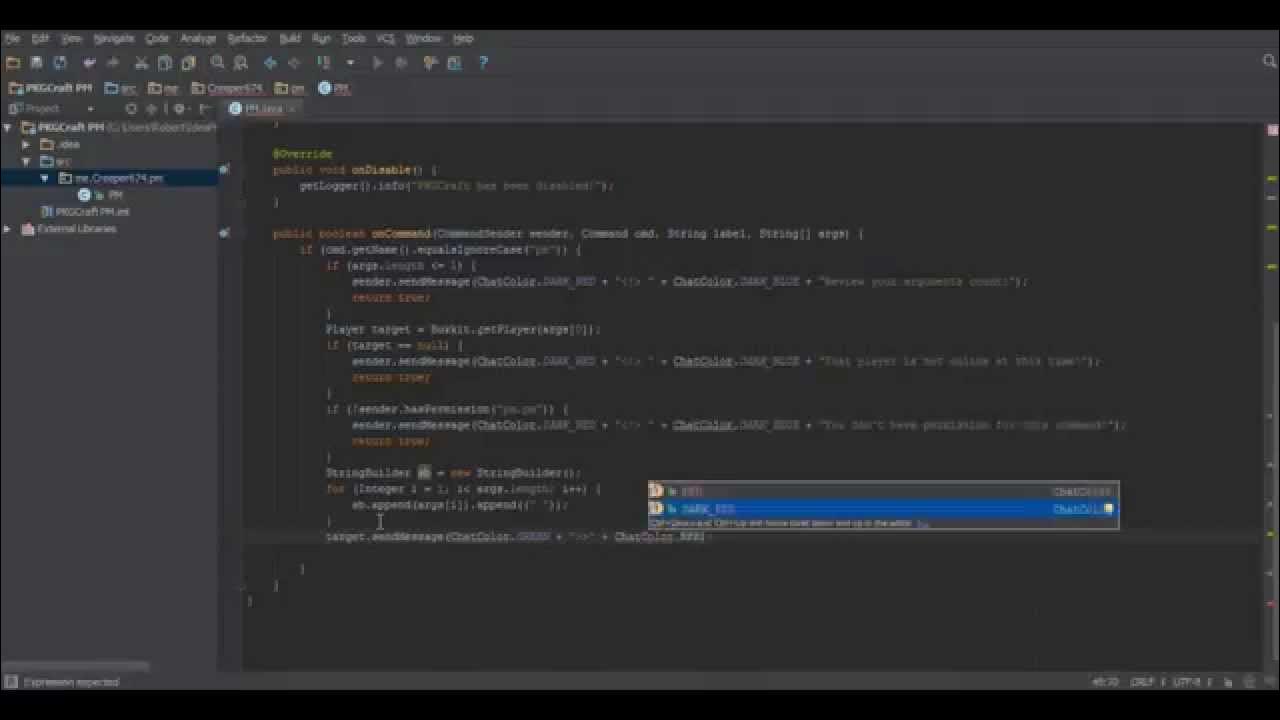 Bukkit Speed Coding : PKGCraft PM - YouTube