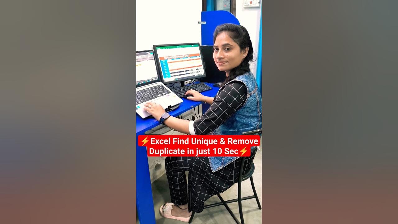 Excel Find Unique And Remove Duplicate Data In Just 10 Sec🔥 Viral Excel Exceltips Computer