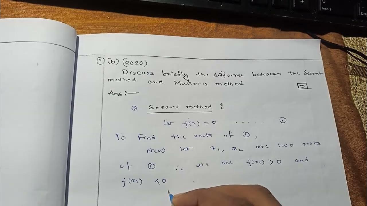 Secant method with good explanation #numerical analysis 😎 - YouTube