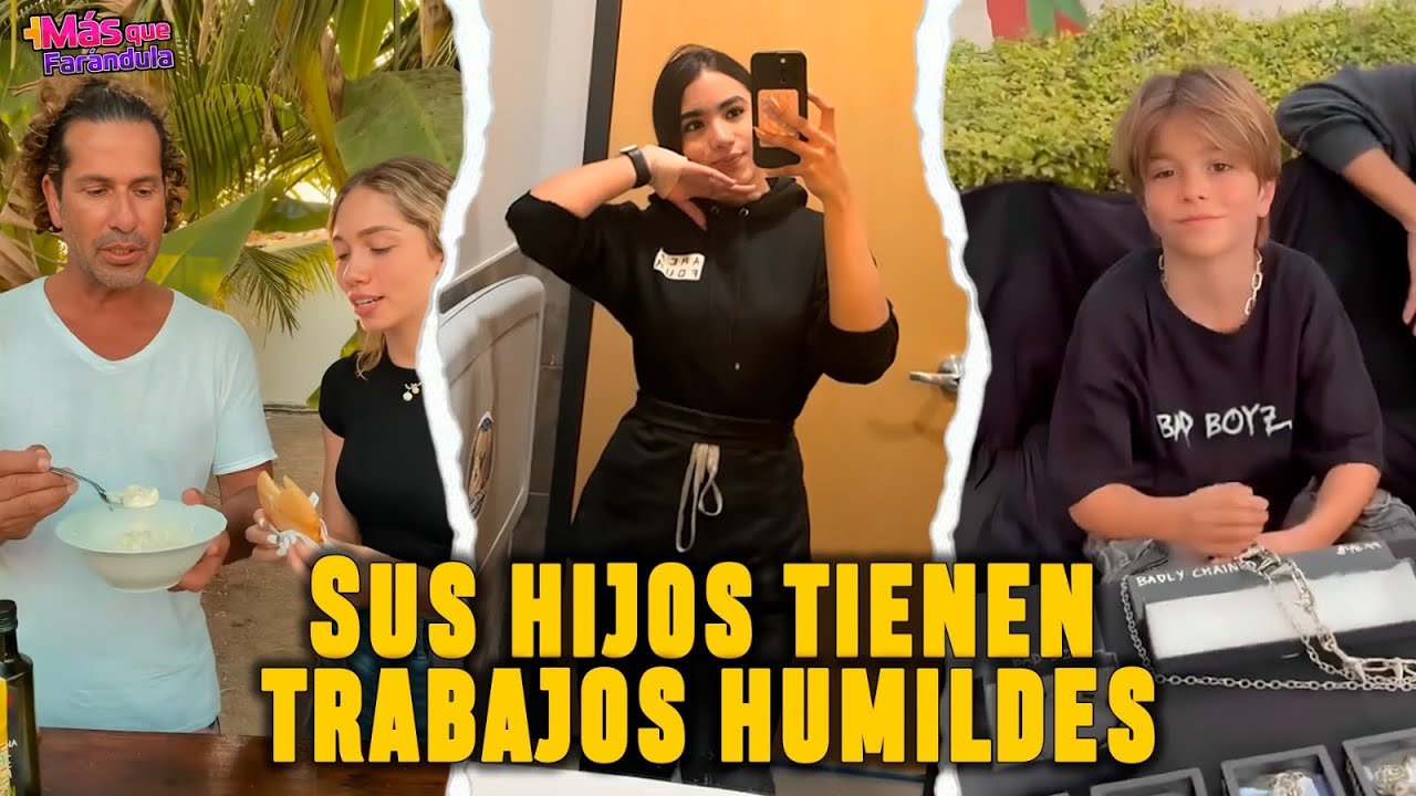 Hijos de famosos que tienen trabajos humildes. - YouTube
