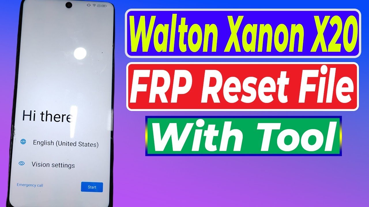 Walton Xanon X20 FRP Reset File With Tool - YouTube