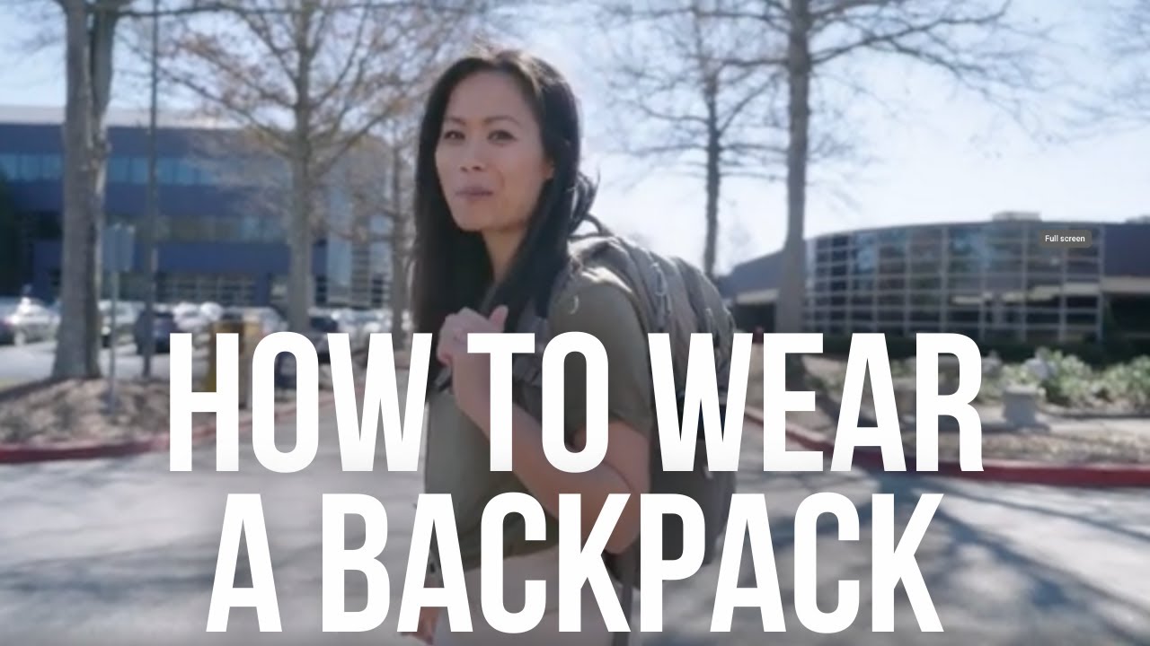 How to Wear your Backpack Correctly - YouTube