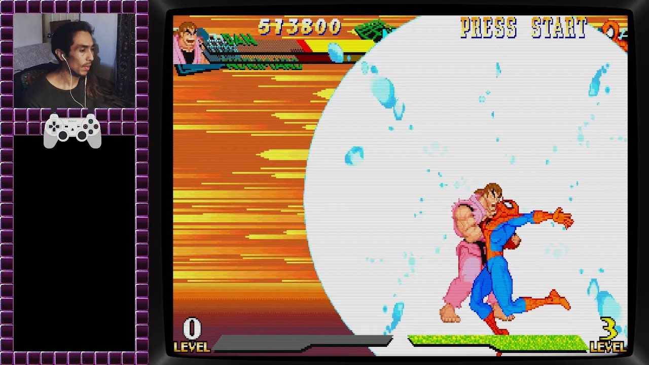 Marvel Super Heroes Vs Street Fighter - EXPERT Playthrough - Dan ...