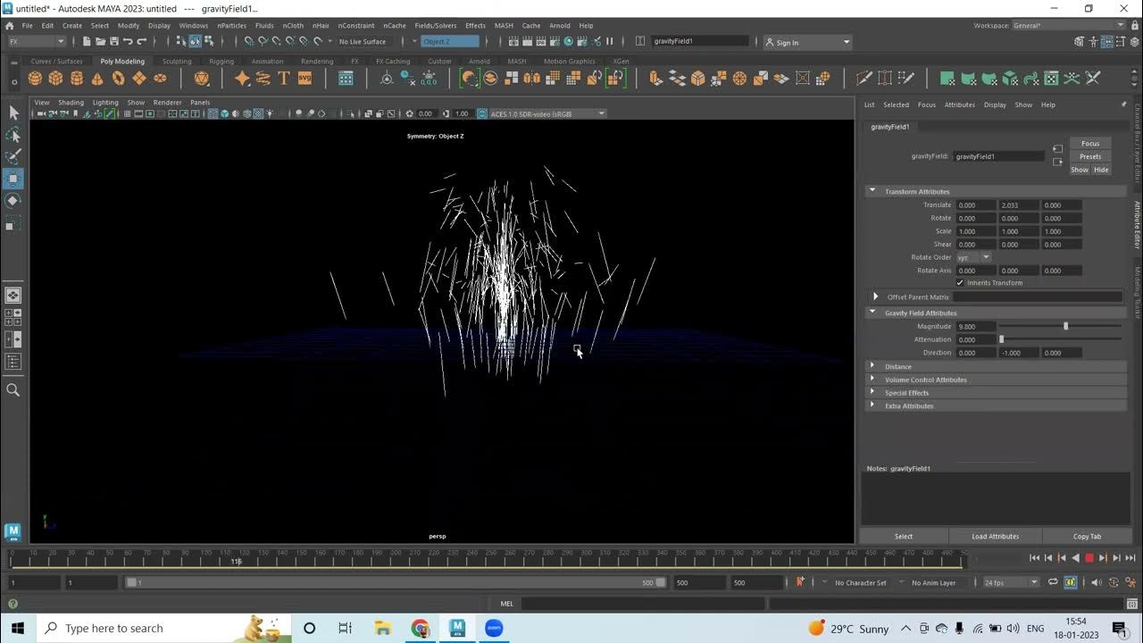 Maya dynamics-Fireworks - YouTube